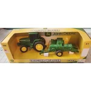 ERTL | Toys | Ertl John Deere Tractor With Baler 32 | Poshmark